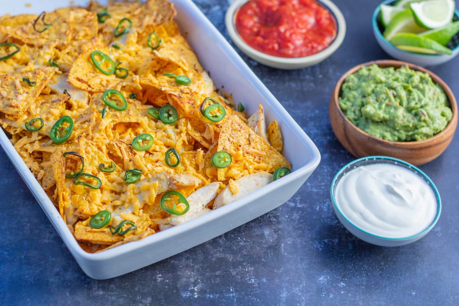 Nachos med kylling og ost | Nem opskrift på nachos i ovn