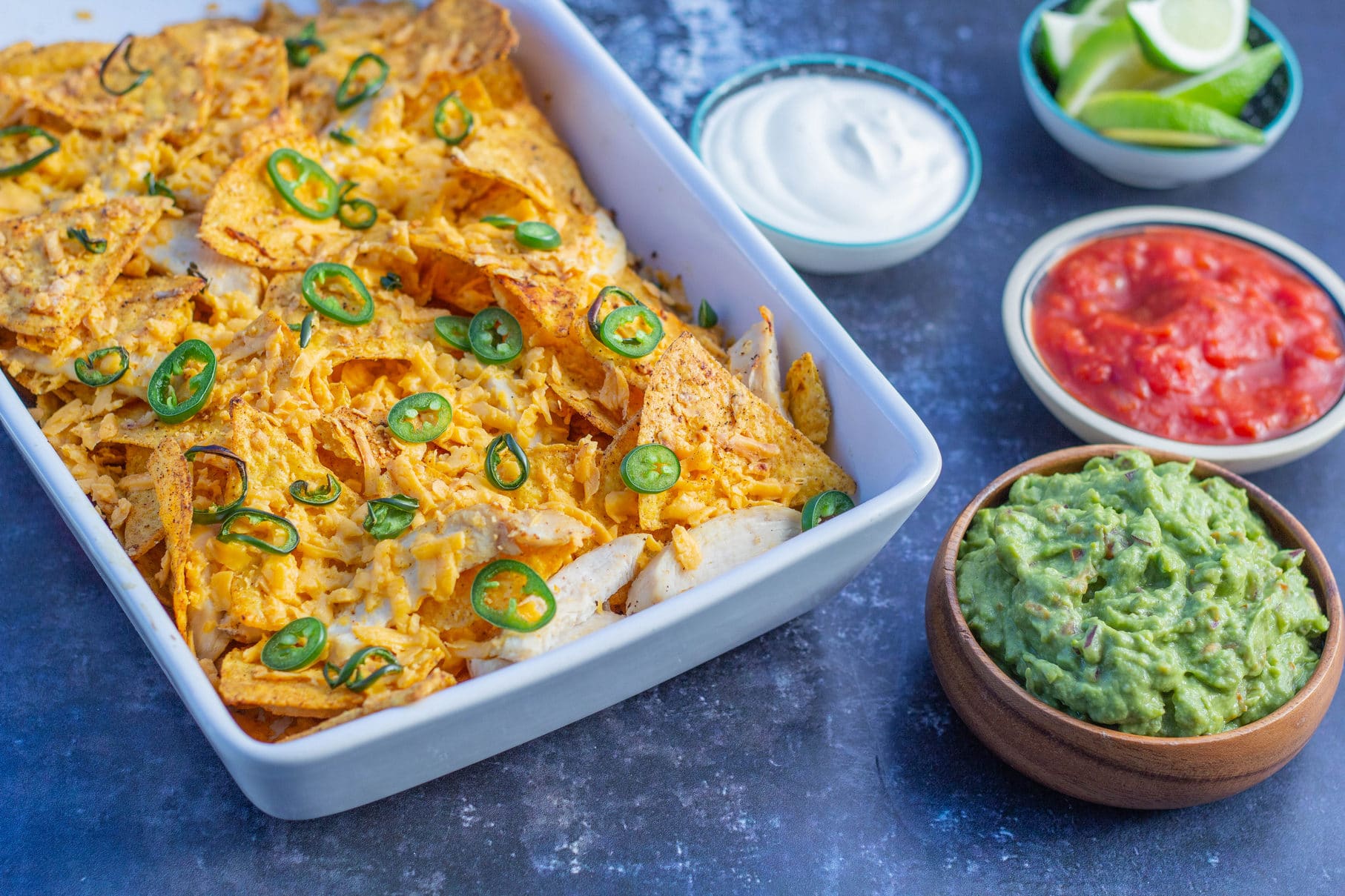 Nachos med kylling og ost | Nem opskrift på nachos i ovn