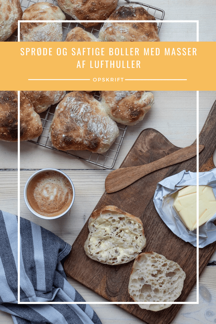 Sprøde boller med masser af lufthuller | Nemme at bage og super lækre!