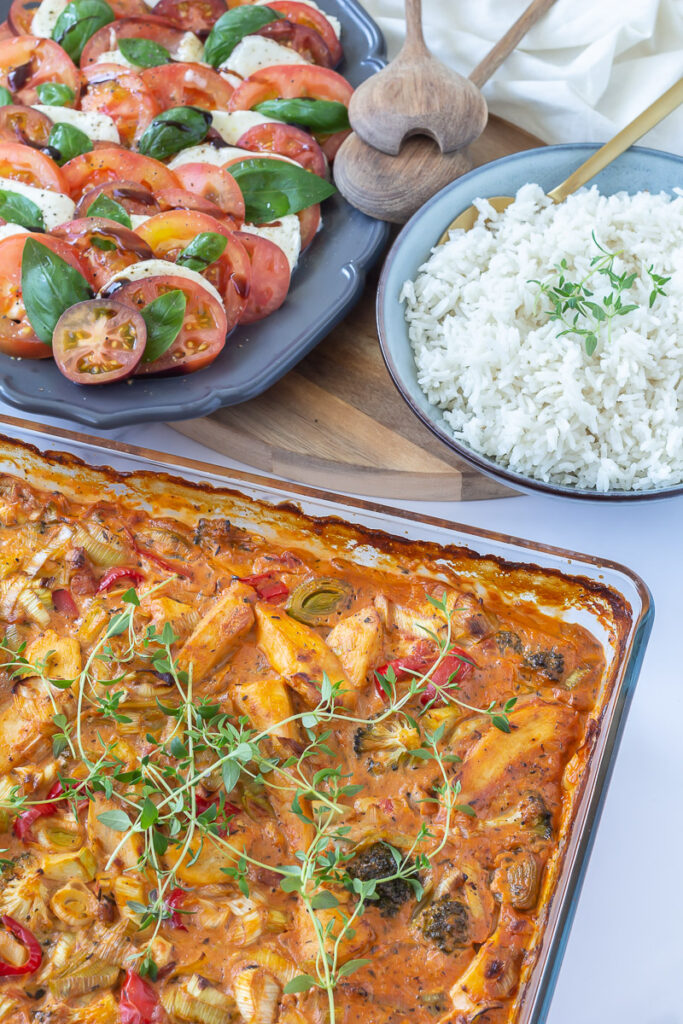 Kylling i fad med pikant ost | Hurtig og lækker hverdagsmad