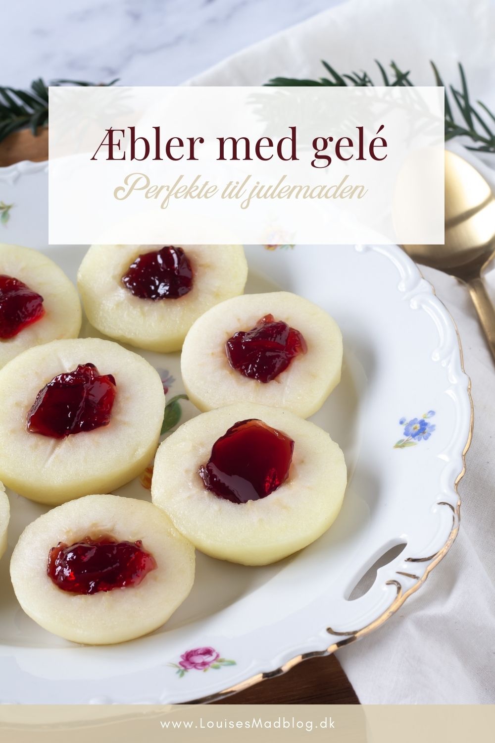 Æbler med gelé | Sukkerkogte æbler til jul