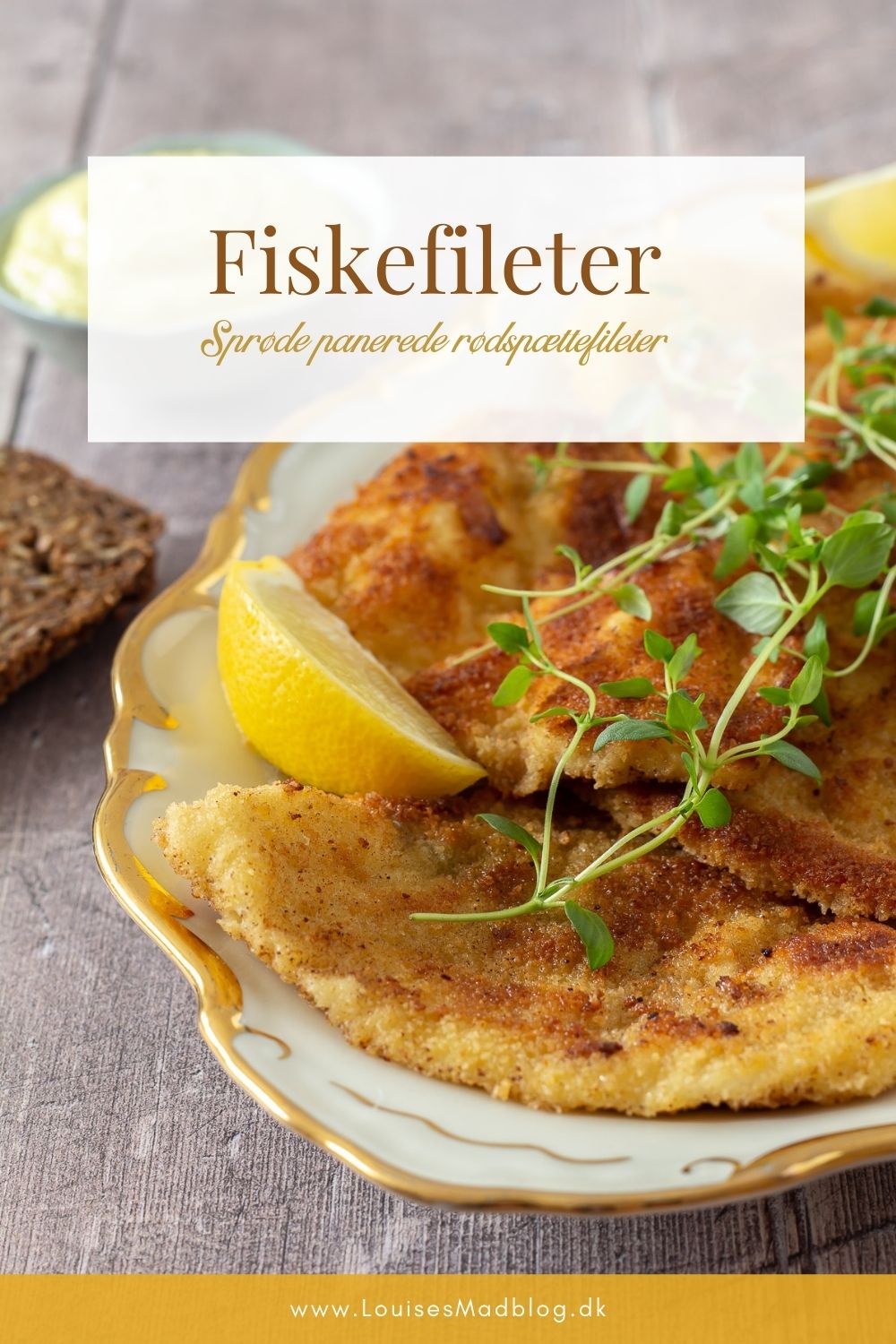 Fiskefilet- Opskrift på sprøde panerede rødspættefileter